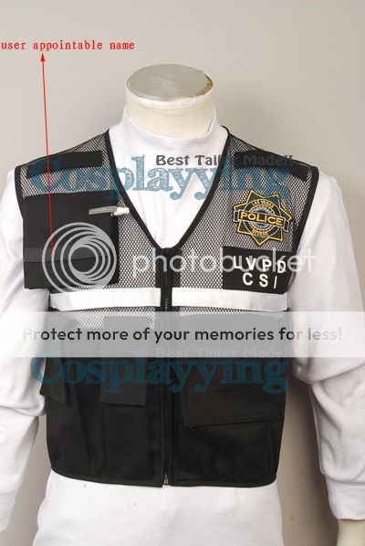 Vest of CSI Crime Scene Investigation Las Vegas Custom | eBay